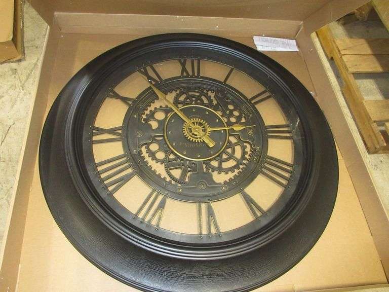 Sterling and Noble Open Gear Wall Clock - Prime Time Auctions, Inc.