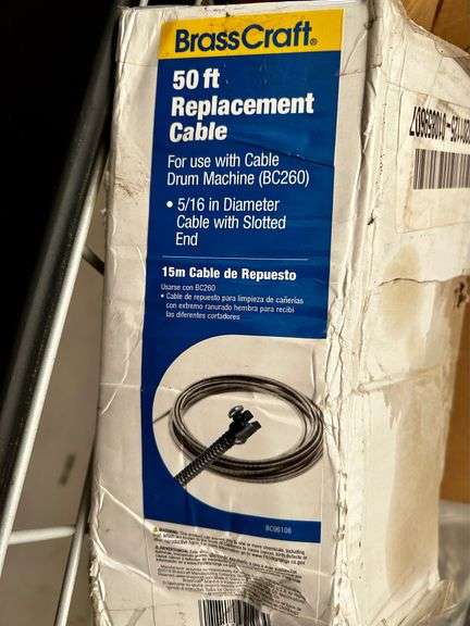 Brasscraft Replacement Sewer Cable - Prime Time Auctions, Inc.