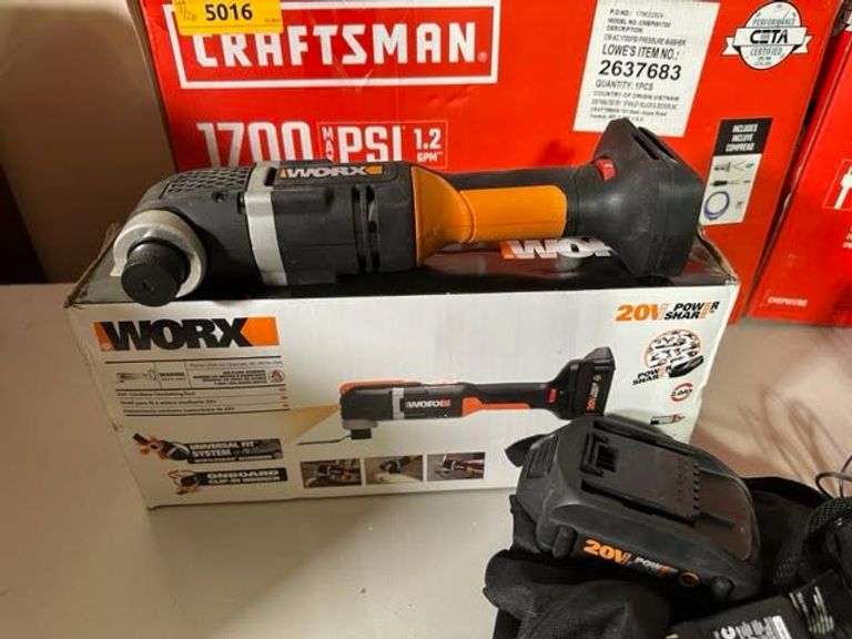 Works Oscillating Tool Kit - Prime Time Auctions, Inc.