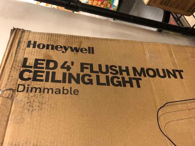 Honeywell LED 4' Flush Mount Ceiling Light * - Prime Time Auctions, Inc.