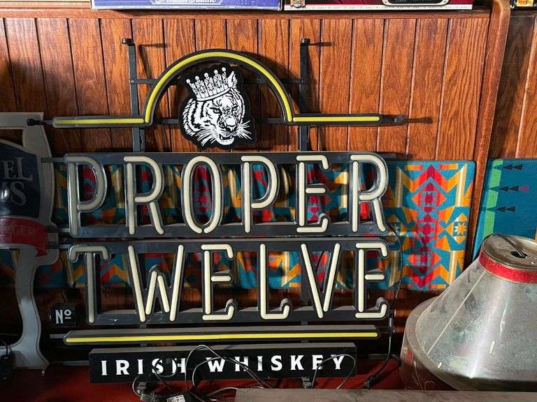 Proper Twelve Irish Whiskey Neon Sign - Prime Time Auctions, Inc.