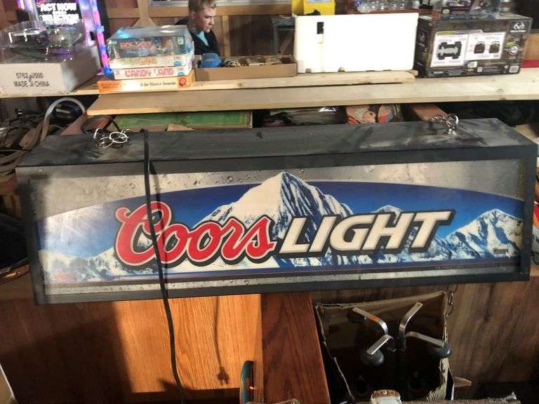 Coors Light Pool Table Light - Prime Time Auctions, Inc.