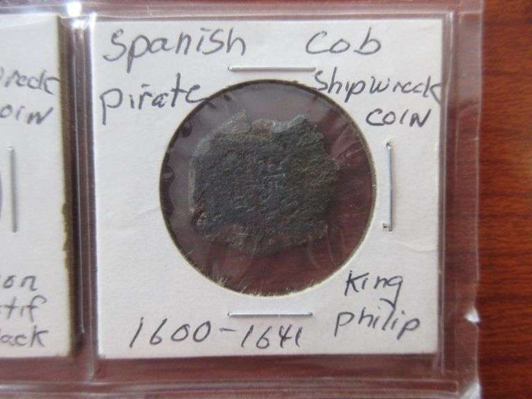 Spanish Cob Shipwreck Coins 1600-1655 - Prime Time Auctions, Inc.