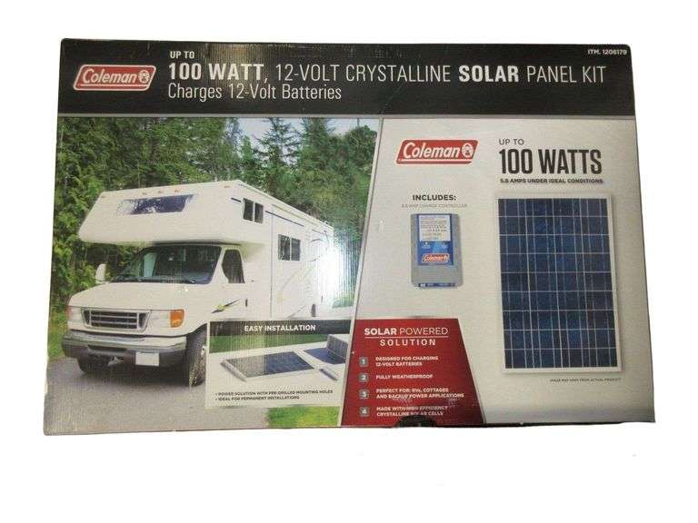 Coleman Solar Power Kit - Prime Time Auctions, Inc.