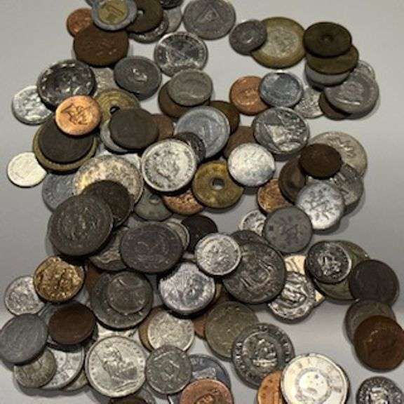 150 Foreign Coins Unsearched - Prime Time Auctions, Inc.