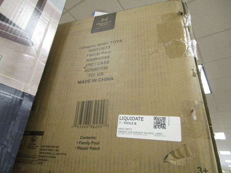 Member's Mark Family Pool - Prime Time Auctions, Inc.