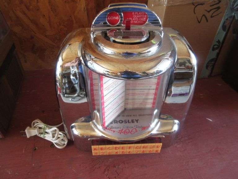 Crosley Select-O-Matic 100 Counter Top Coin Operated Radio - Prime Time ...