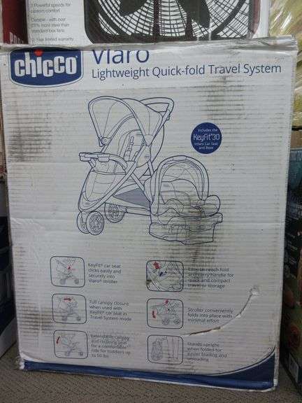 Chicco Viaro Lightweight Quick-Fold Travel System - Prime Time Auctions ...