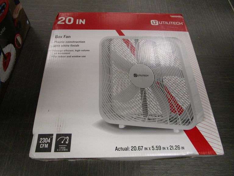 Utilitech Box Fan - Prime Time Auctions, Inc.