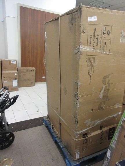 Four Piece Seating Set in Cherry - Prime Time Auctions, Inc.