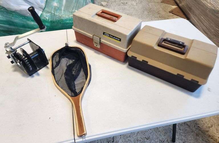 2) Tackleboxes, Wench, Fishing Net - Prime Time Auctions, Inc.