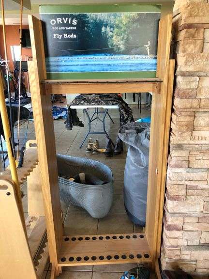 Orvis Rod and Tackle Fishing Pole Storage Rack - Prime Time Auctions, Inc.
