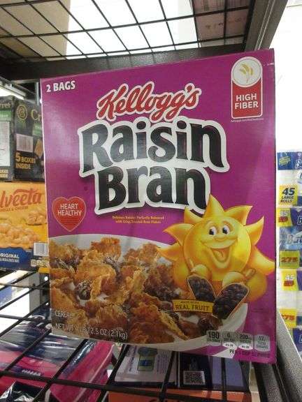 Raisin Bran, 3) Wheaties, Frosted Mini Wheats - Prime Time Auctions, Inc.