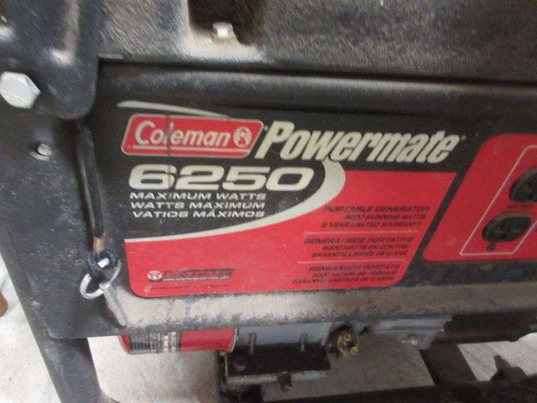 Coleman Powermate Electric Generator - Prime Time Auctions, Inc.