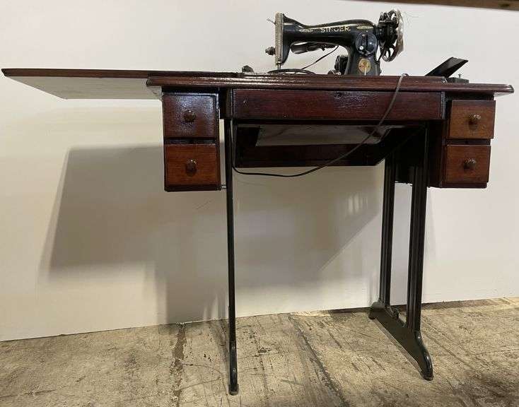 Singer Sewing Machine Cabinet Circa 1935 - Prime Time Auctions, Inc.