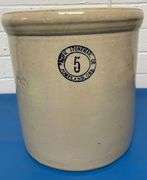 Five Gallon Pacific Stoneware Crock - Prime Time Auctions, Inc.