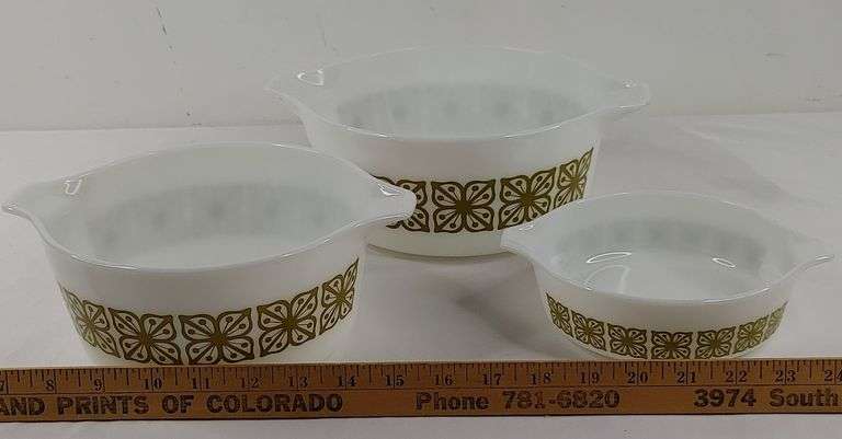 Pyrex, Casserole Dishes - Colorado Premier Realty & Auction Services
