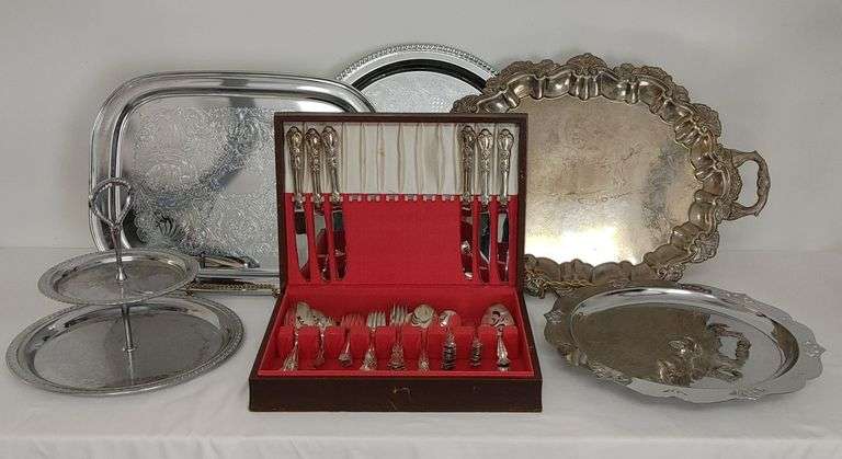 Silver Plate Service Items - Colorado Premier Realty & Auction Services