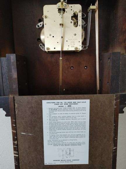 Howard Miller, Pendulum Wall Clock - Colorado Premier Realty & Auction ...