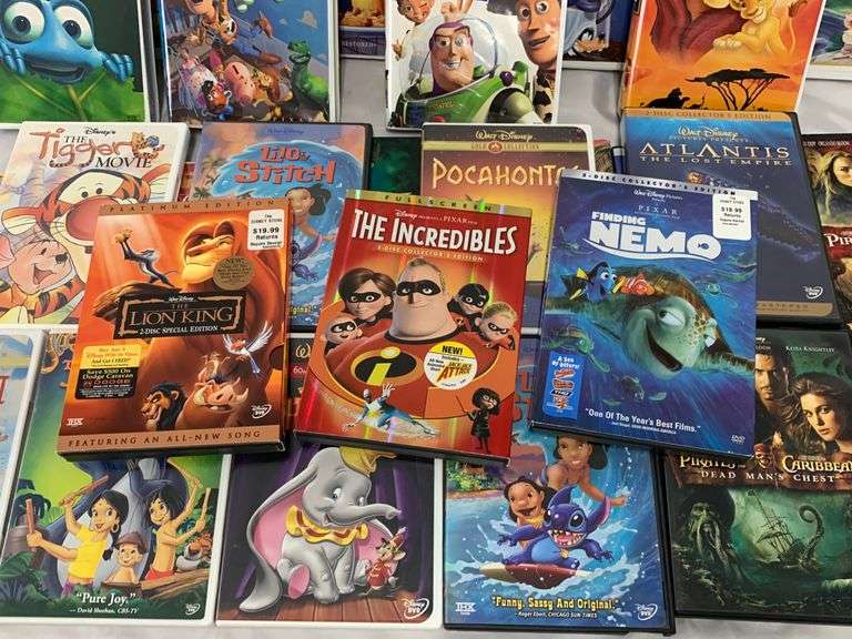 Disney, DVDs, VHS Tapes - Colorado Premier Realty & Auction Services