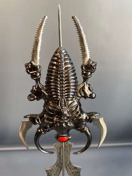 Ceremonial Spider Dagger Display 15” Tall - Coastal Downsizing LLC