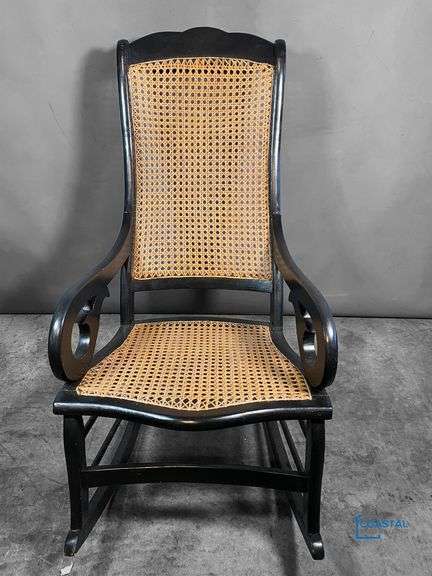 Vintage Cane Rocking Chair - Coastal Downsizing LLC