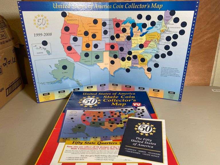 United States Coin Collector’s Map. Located On 2nd Floor - Coastal ...
