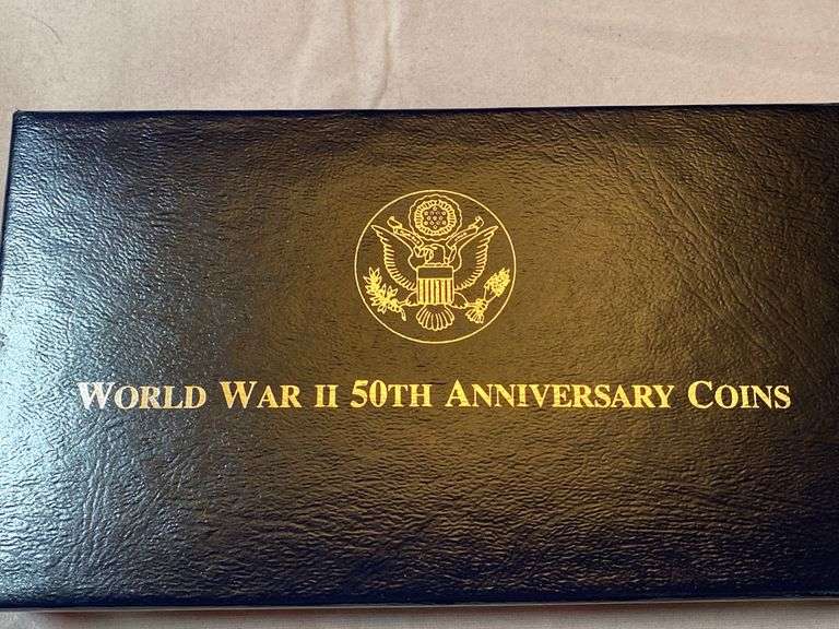 1991-1995 World War II 50th Anniversary Commemorative Coins, Two Coin ...