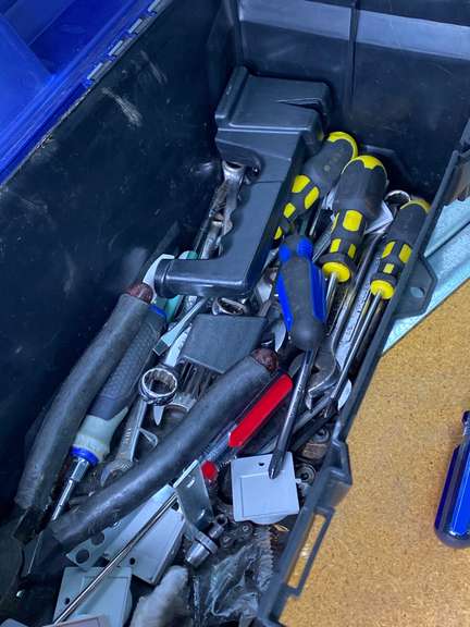 Assorted Tools in Toolbox (one clip missing on toolbox) - Coastal ...