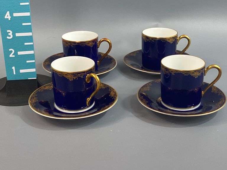 Rosenthal Group Germany “Classic Rose” Collection Espresso Set, 4 cups ...