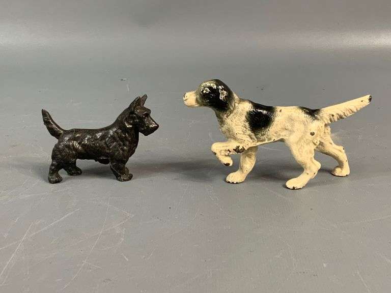 Vintage Cast Iron Miniature Dogs - Coastal Downsizing LLC