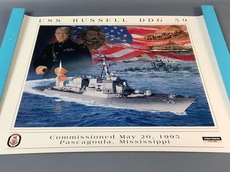 USS Russel DDG 59 Poster 24” x 20” - Coastal Downsizing LLC