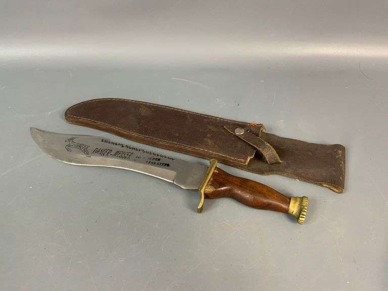 Ranger-Messer Large Hunting Knife with Leather Sheath - Coastal ...