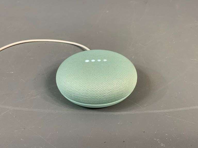 Google Home Model HOA Mini Smart Assistant Bluetooth Speaker (powers on ...