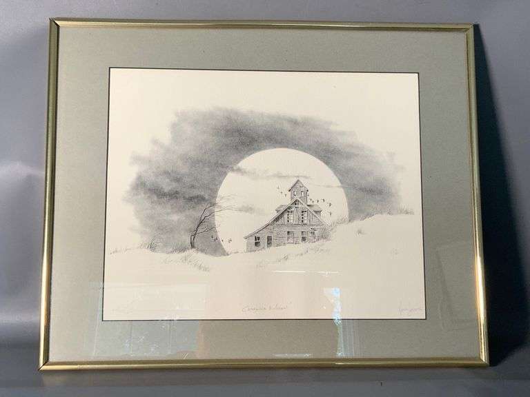 Framed Art by Herb Jones “Carolina Moon”, Signed and Numbered 405/500 ...