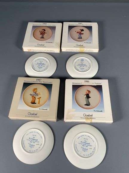 Vintage Goebel Hummel Miniature Collector’s Plates (4), original boxes ...