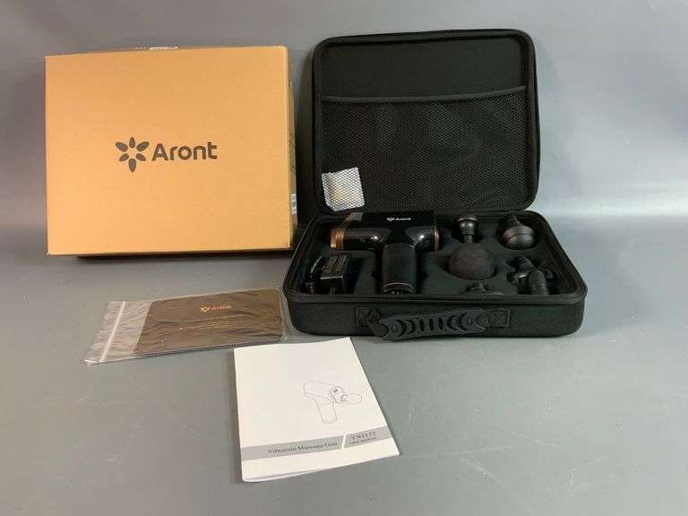 Aront Vibration Massage Gun Y1152-Brand New in Box, Matches Lots 2699 ...
