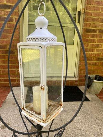 Large Outdoor Lantern, One Piece Of Glass Is Broken See Photos For ...