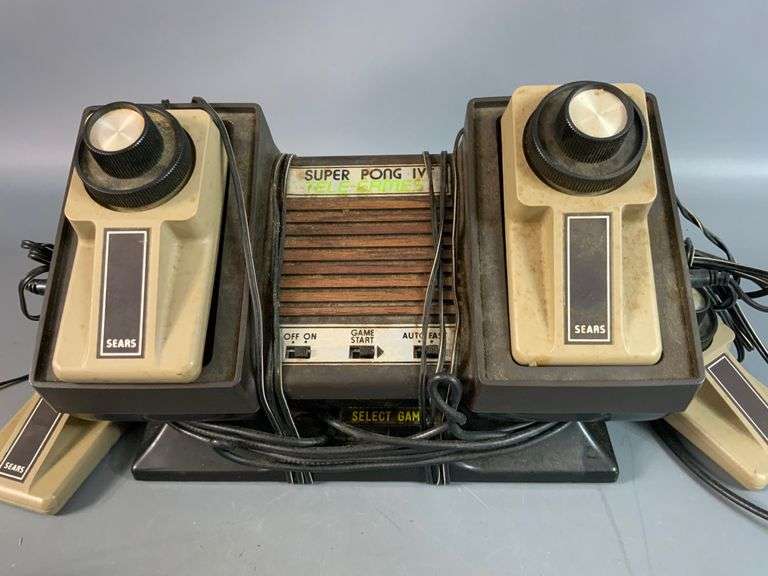 Vintage Super Pong IV Tele-Games with 4 Controllers (Untested ...