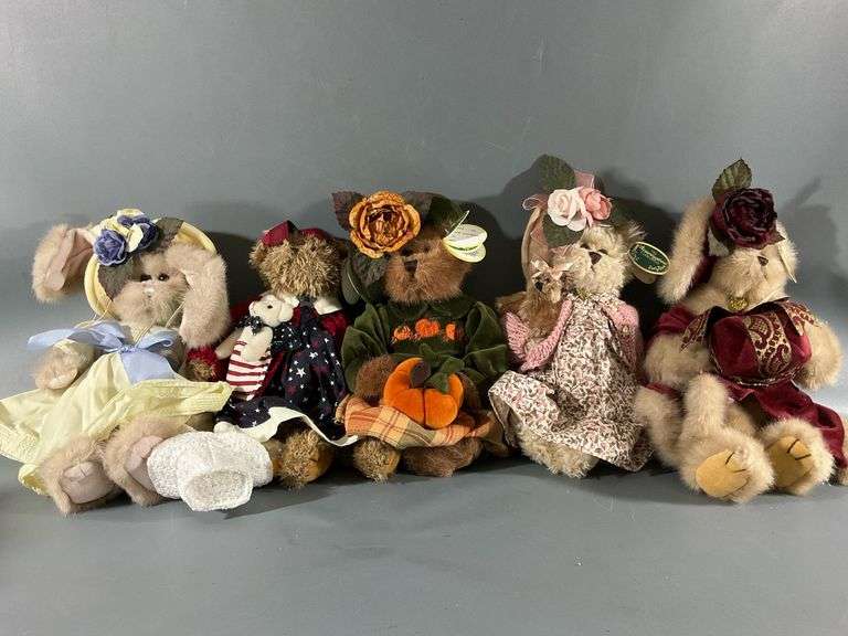 (5) The Bearington Collection Bears In Original Box - Coastal ...
