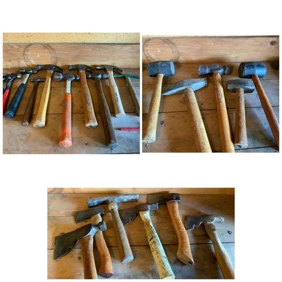Assorted Hammers, Mallets and Axes, Hammer Heads - Coastal Downsizing LLC