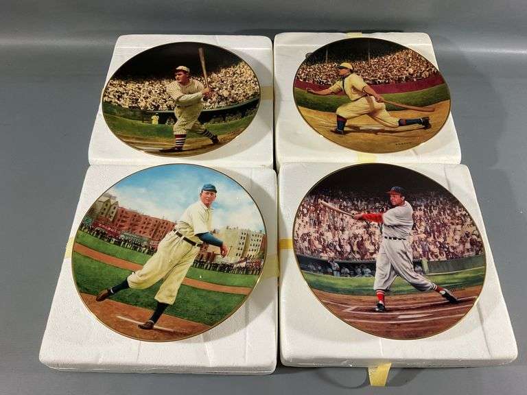 (8) Bradford Exchange Baseball Players Plates - Coastal Downsizing LLC