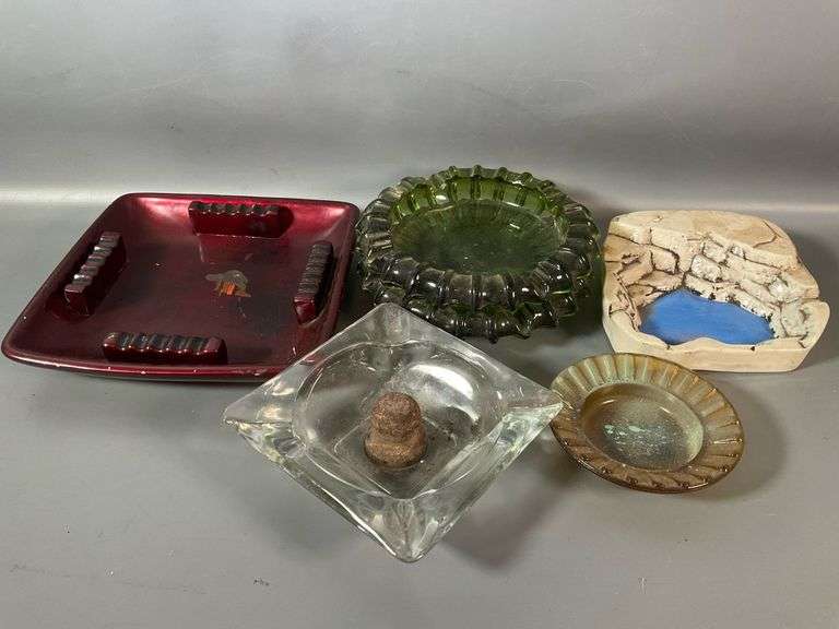 Vintage Assorted Ashtrays (6) - Coastal Downsizing LLC