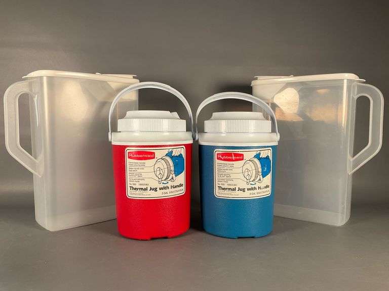 2 Extra Large Storage Containers With Spout and Handles And 2 ...
