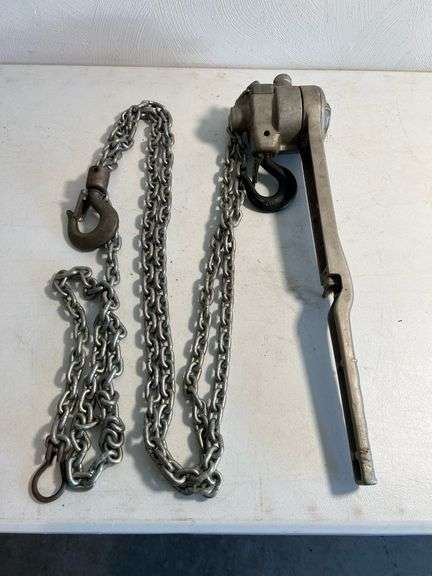 Cm Hoist Model B 1-1/2 Ton Ratchet Lever Chain Puller Come Along Heavy ...