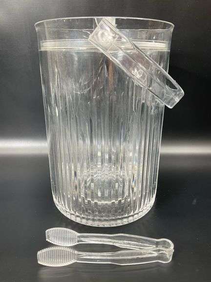 Acrylic Ice Bucket With Tongs, See Photos for Measurements - Coastal ...