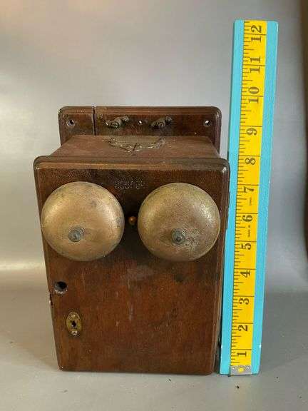 Vintage Western Electric Hand Cranked Telephone Ringer Box, (Crank does ...