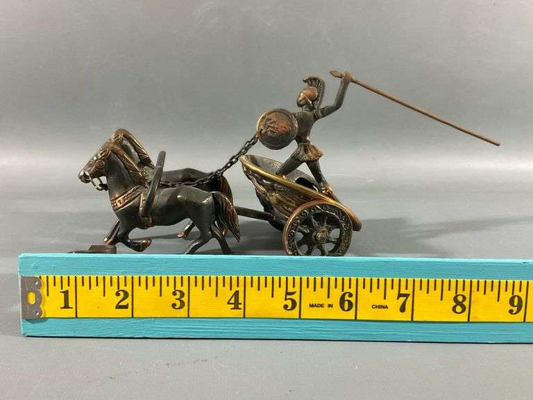 Achilles On Chariot - Greek Hero- Trojan War Bronze - Coastal ...