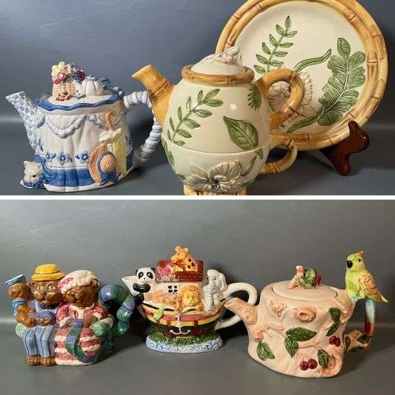 Collectible Teapots (5) - Coastal Downsizing LLC