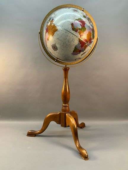 31.5” Tall Replogle World Globe Platinum Classic Series on Wooden Base ...
